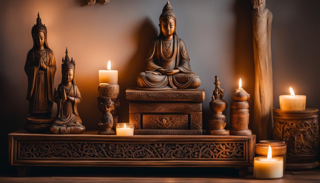 Explore the Beauty and Serenity of a Traditional Prayer Shelf