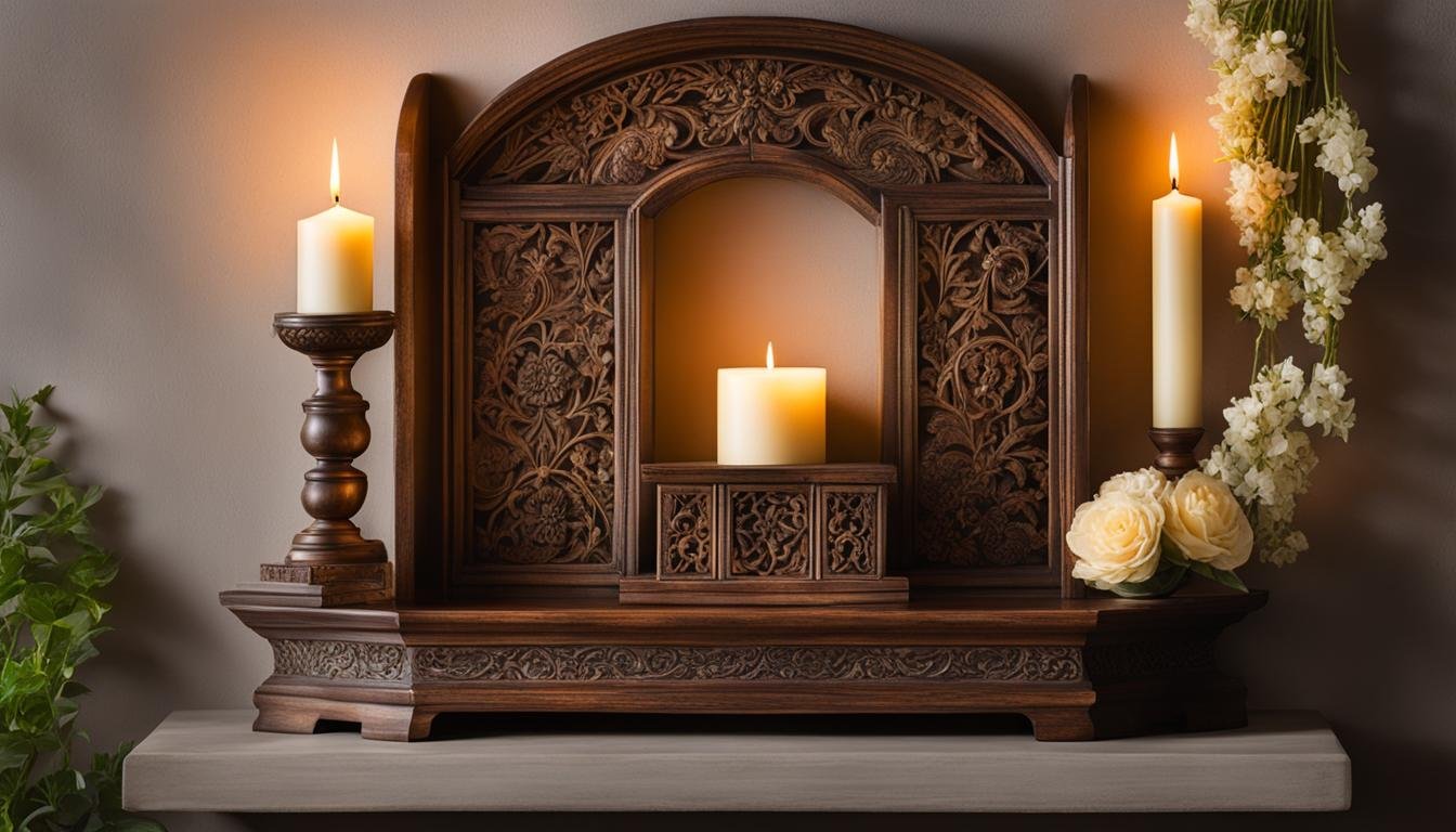 Explore the Beauty and Serenity of a Traditional Prayer Shelf